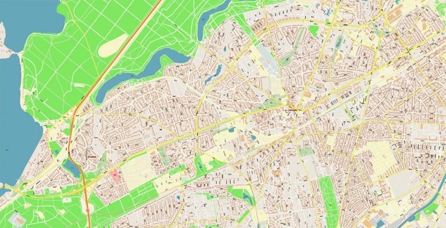 Berlin Germany PDF Vector Map Accurate High Detailed City Plan editable ...
