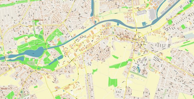 Berlin Germany PDF Vector Map Accurate High Detailed City Plan editable ...