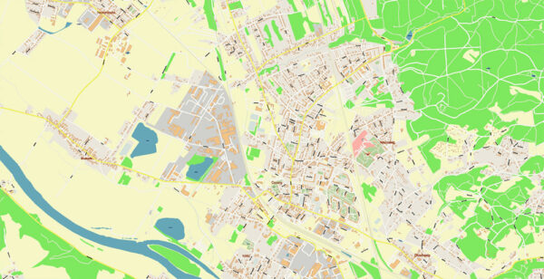 Dresden Germany PDF Vector Map Accurate High Detailed City Plan ...