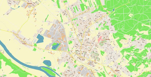 Dresden Germany PDF Vector Map Accurate High Detailed City Plan ...