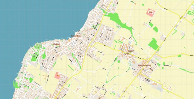 Geneva Genève Switzerland Map Vector Accurate High Detailed City Plan ...