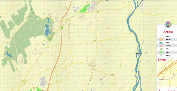 Gansevoort New York US PDF Vector Map: Accurate High Detailed City Plan ...