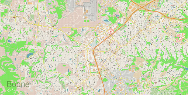 Cincinnati Ohio Metro Area US Map Vector Accurate High Detailed City ...