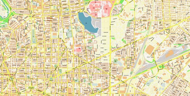 Alexandria Virginia + Washington DC US Map Vector Exact High Detailed ...