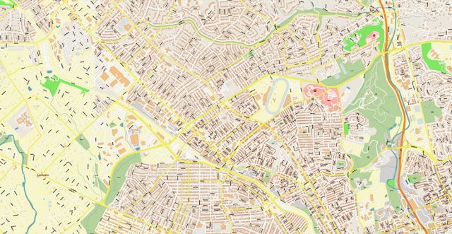 Baltimore Metro Area Maryland US Map Vector Exact High Detailed City ...