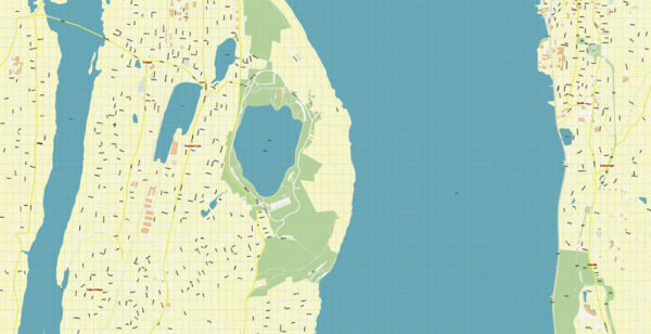 White Plains New York US PDF Vector Map: Exact High Detailed City Plan ...