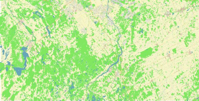 Ottawa Canada PDF Vector Map: Exact High Detailed City Plan editable ...