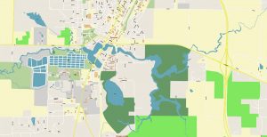 Windfall Lake Area Wisconsin US PDF Vector Map: Exact High Detailed ...