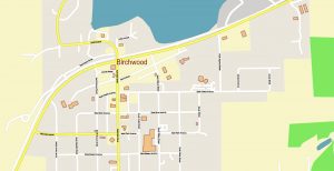 Windfall Lake Area Wisconsin US PDF Vector Map: Exact High Detailed ...