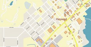 Windfall Lake Area Wisconsin US PDF Vector Map: Exact High Detailed ...