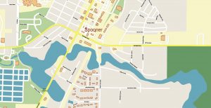 Windfall Lake Area Wisconsin US Map Vector Exact High Detailed + Low ...