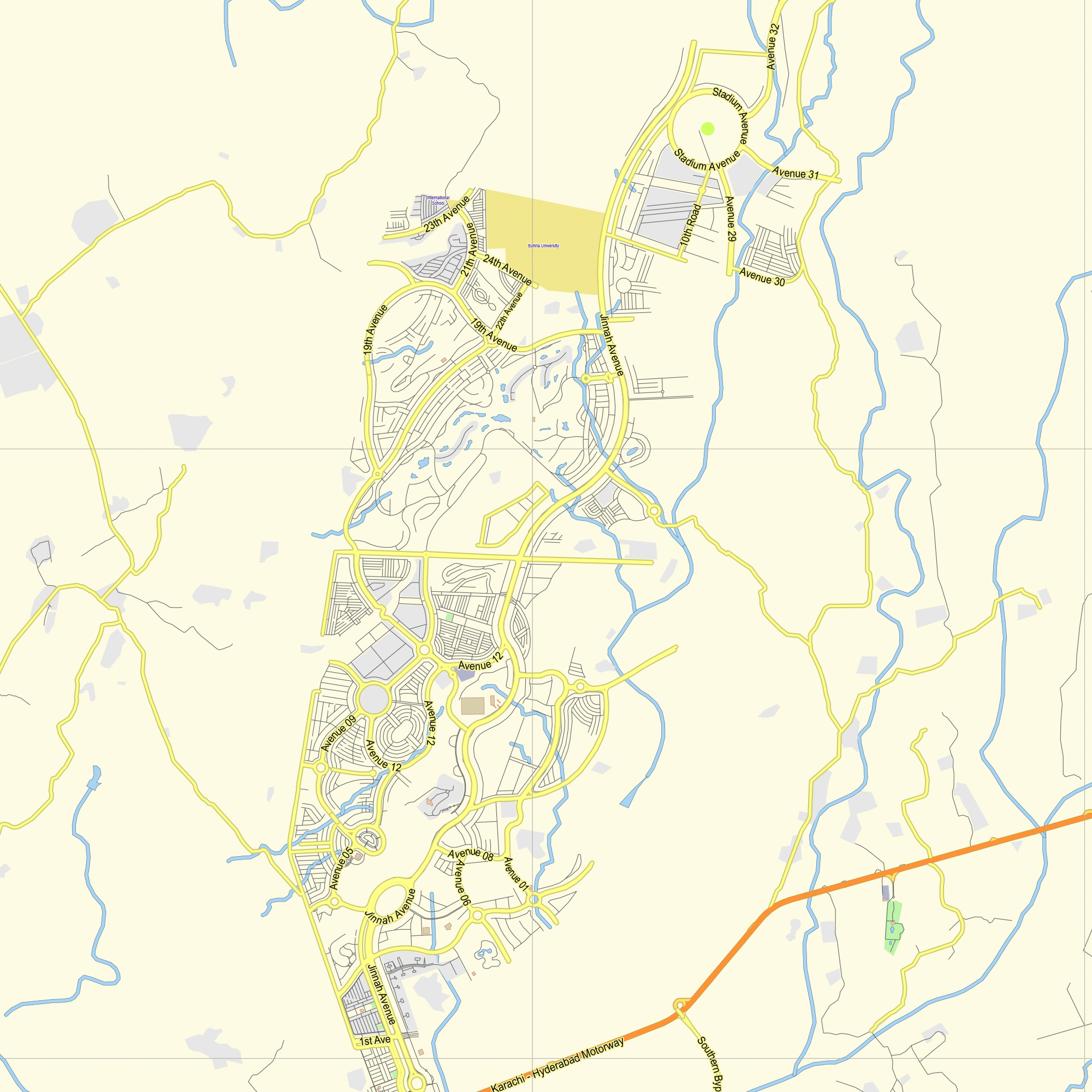 Karachi Pakistan printable editable layered PDF Vector Map – Maps in ...