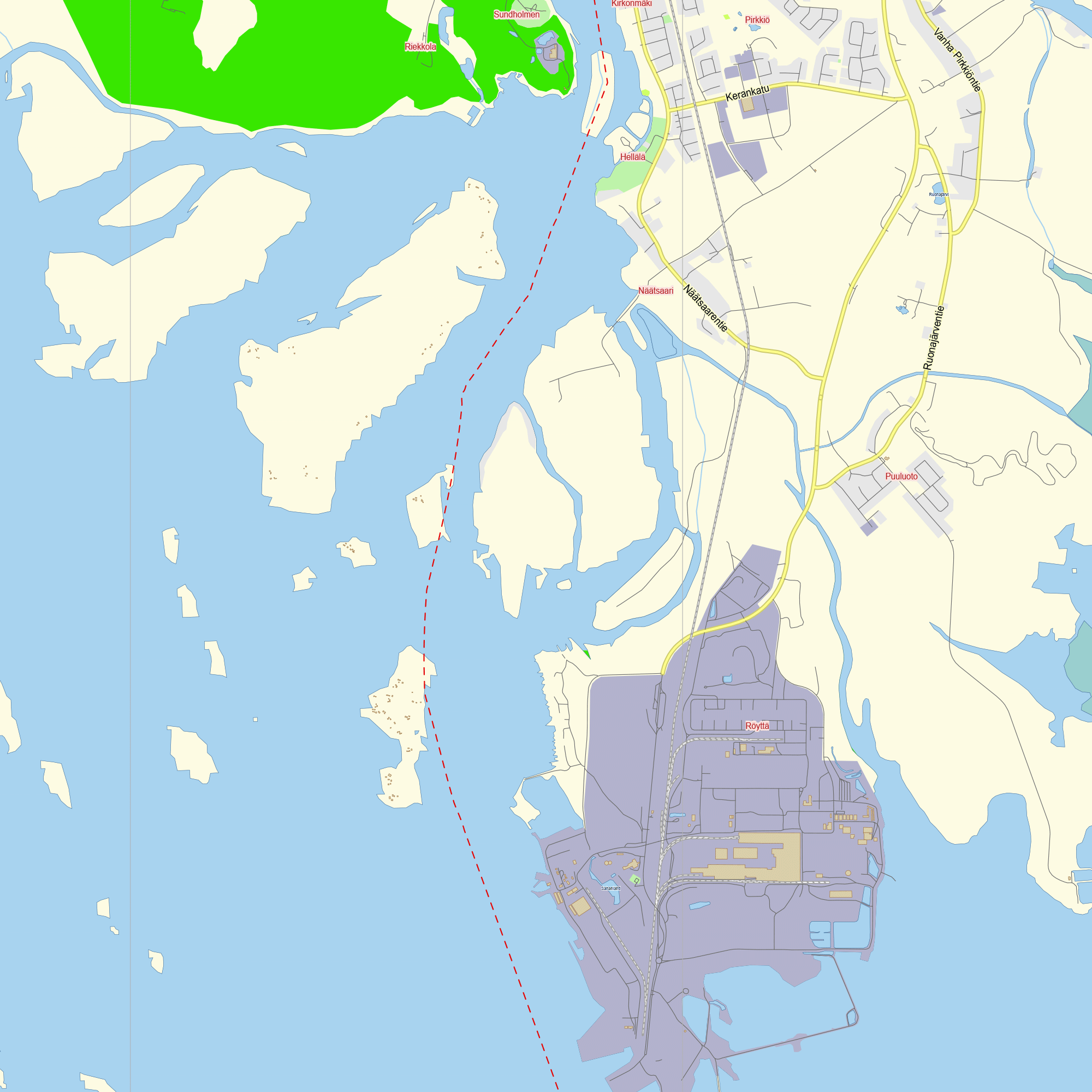 Kemi Tornio Finland printable editable layered PDF Vector Map – Maps in ...