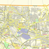 Lahore Pakistan printable editable layered PDF Vector Map – Maps in ...