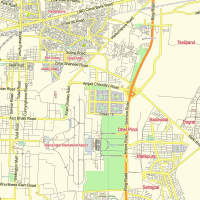 Lahore Pakistan printable editable layered PDF Vector Map – Maps in ...