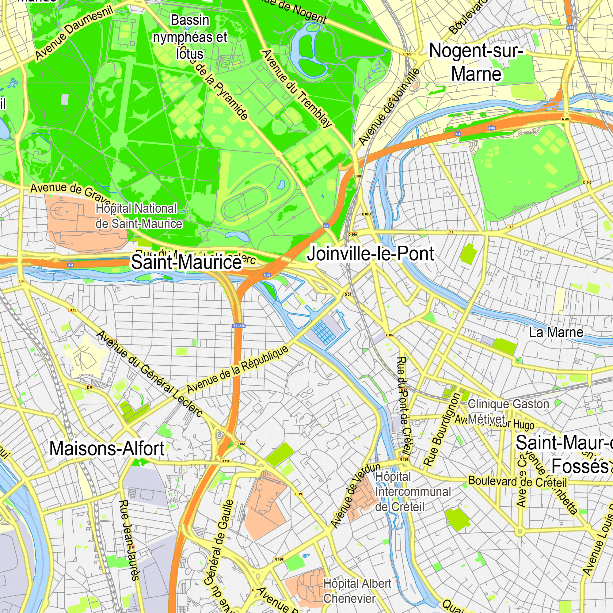 Paris France editable layered PDF Vector Map Paris France editable layered PDF Vector Map