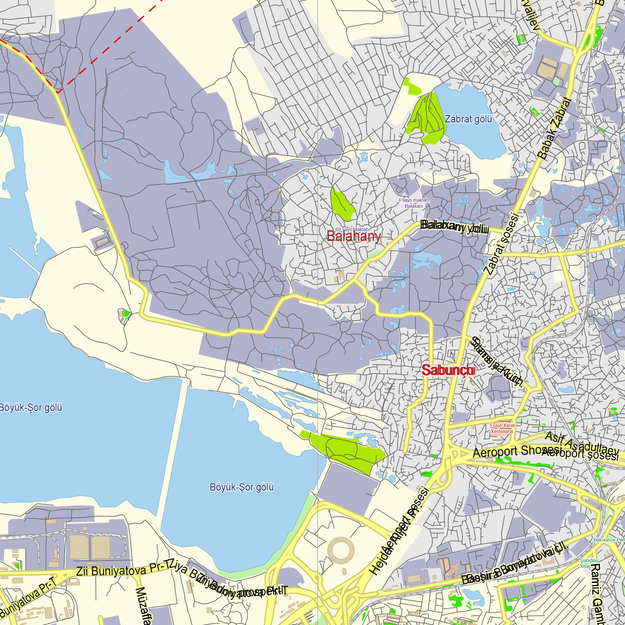 Baku Azerbaijan printable editable PDF layered Vector Map – Maps in ...