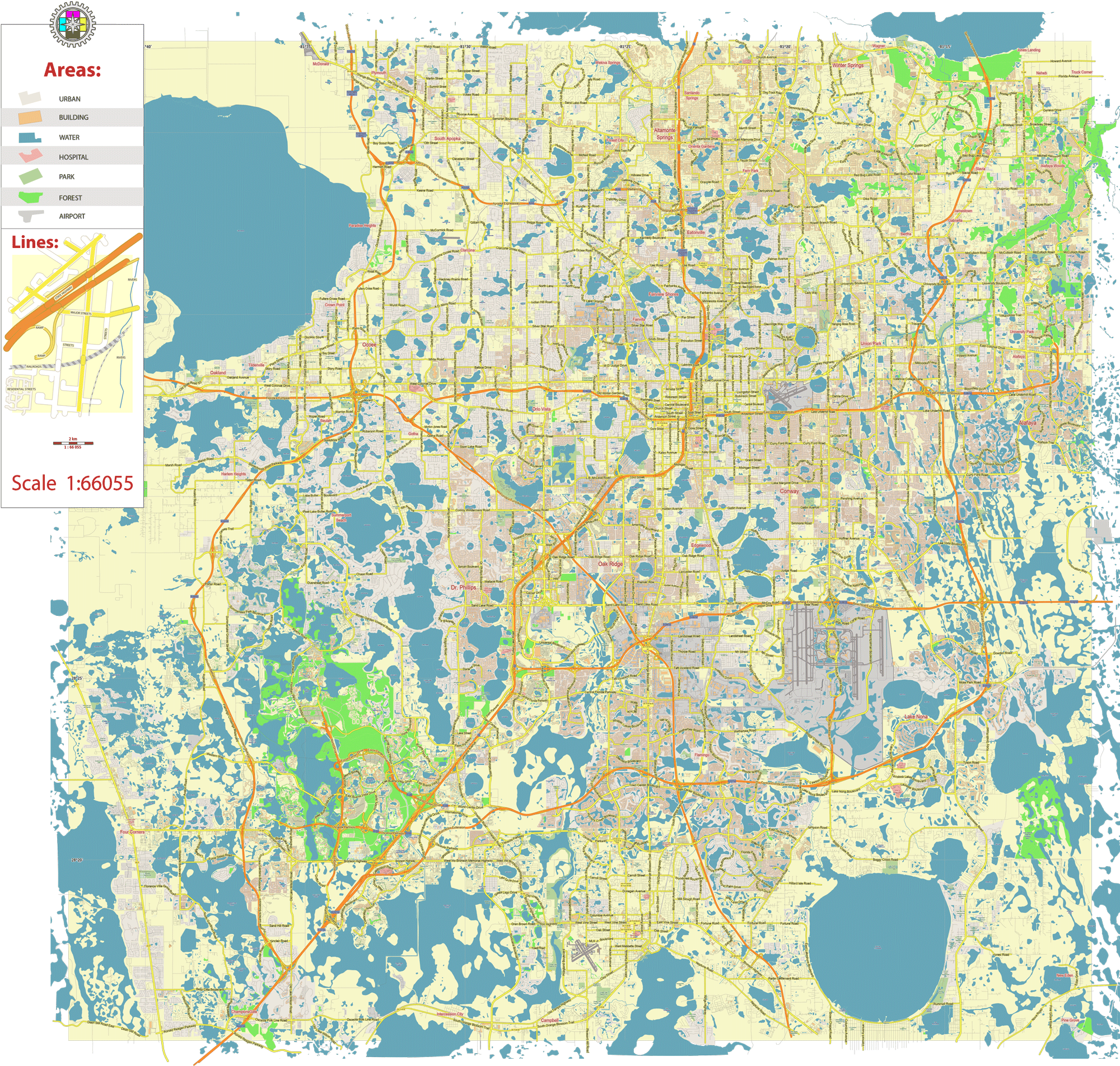 Orlando Area Map Pdf – Orlando Disney Google Maps – NMXBLO