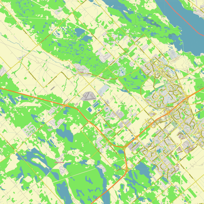 Ottawa Canada editable layered PDF Vector Map – Maps in Vector ...