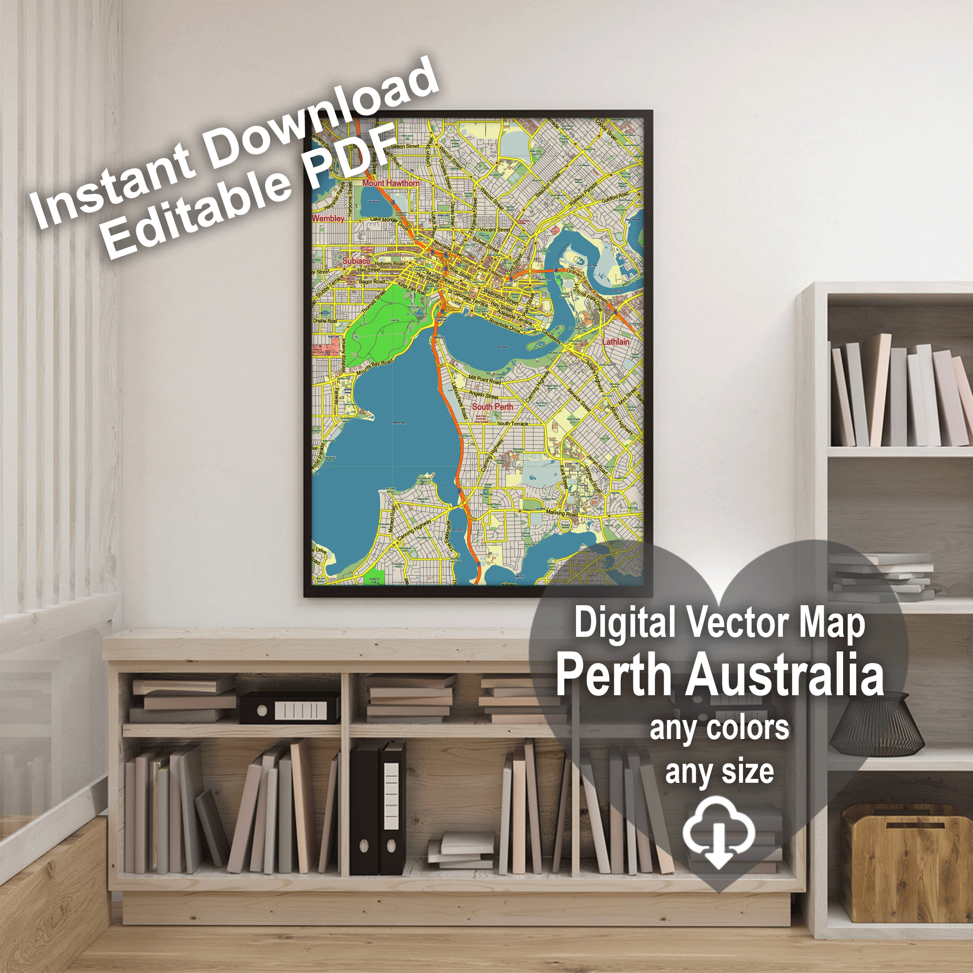 Perth Australia editable layered PDF Vector Map https://vectormap.net ... Perth Australia editable layered PDF Vector Map https://vectormap.net ...