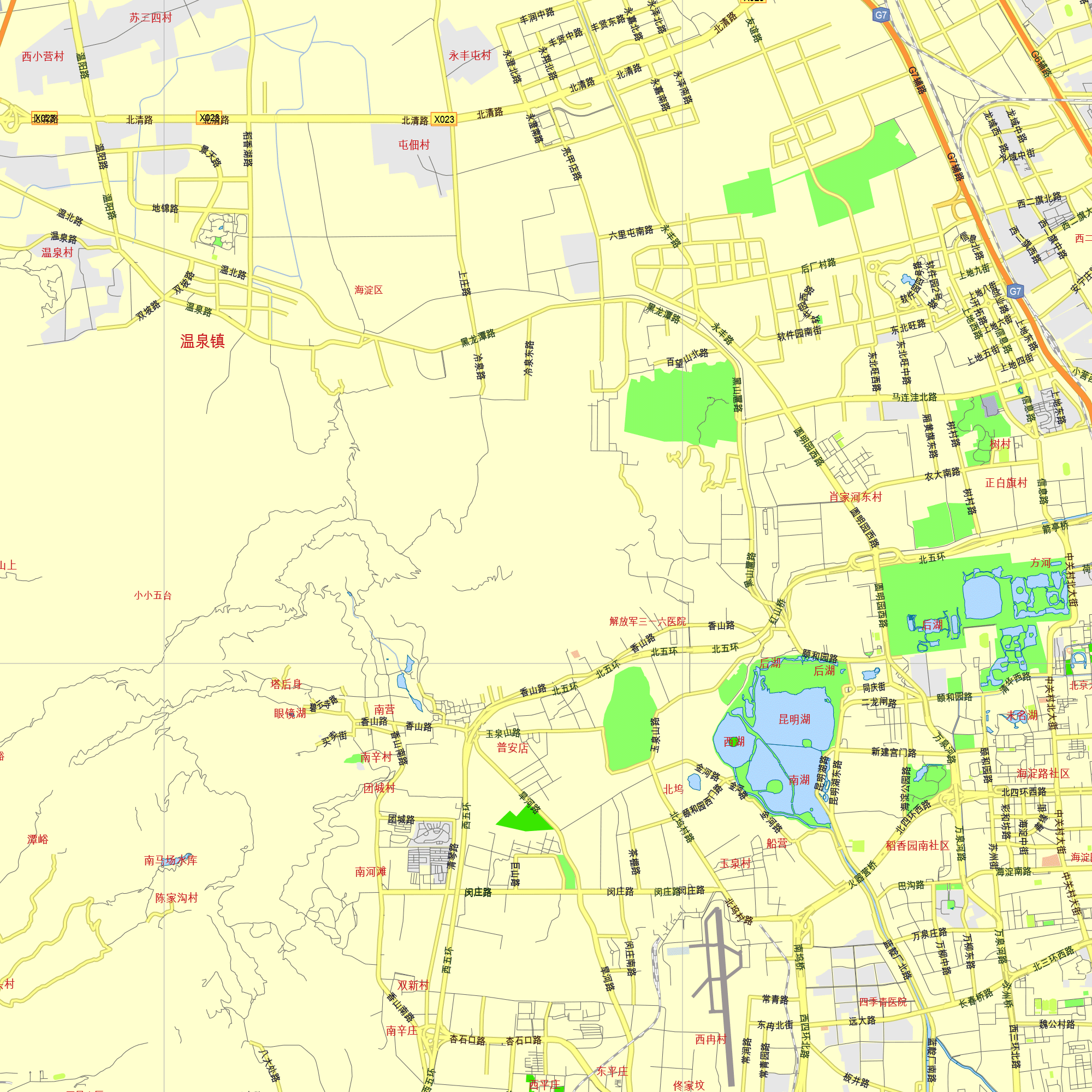 Beijing China printable editable PDF layered Vector Map – Maps in ...