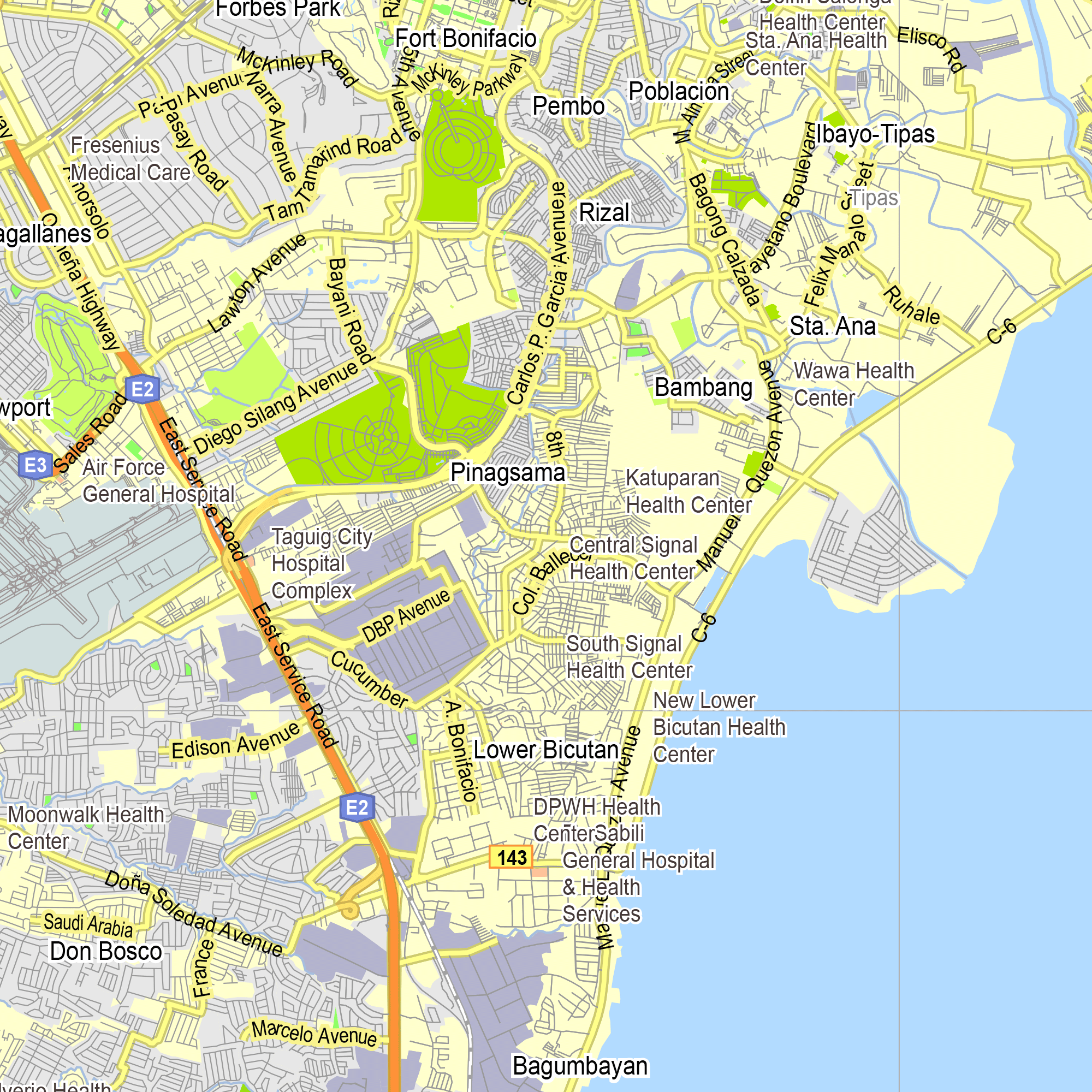Manila Philippines editable layered PDF Vector Map – Maps in Vector ...
