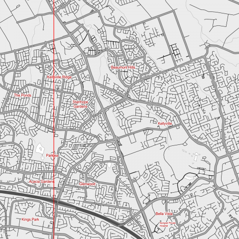Sydney Australia Map Vector City Plan Low Detailed (simple BLANK ...