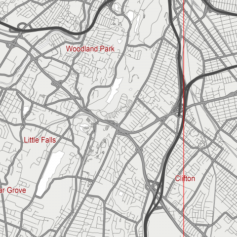 New York City US Map Vector City Plan Low Detailed (simple white ...