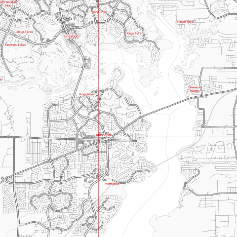 Houston Texas US Map Vector City Plan Low Detailed (simple white ...