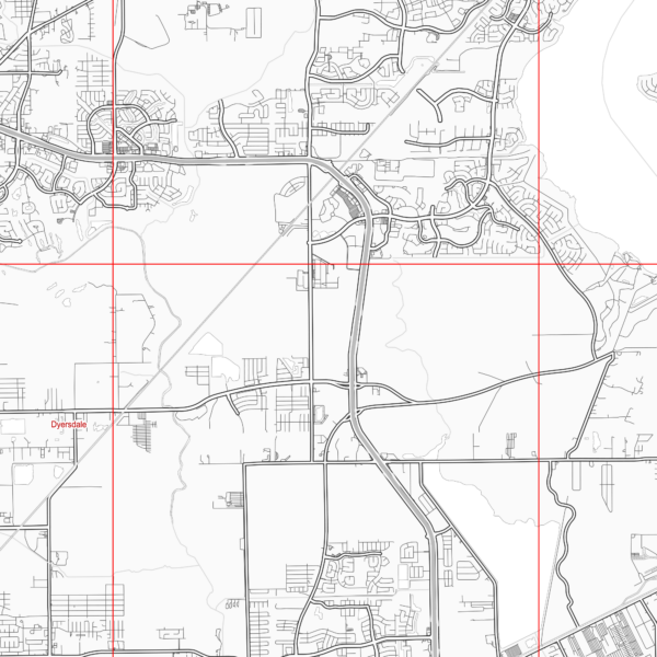 Houston Texas US Map Vector City Plan Low Detailed (simple white ...