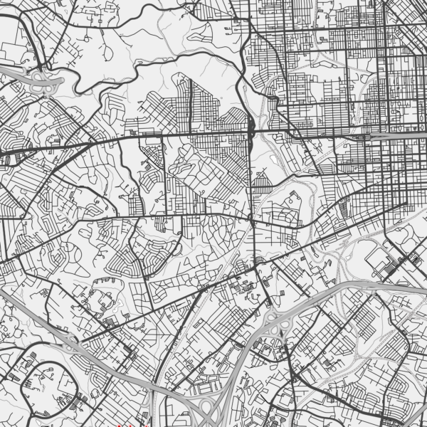 Baltimore Maryland US PDF Vector Map: City Plan Low Detailed (simple ...