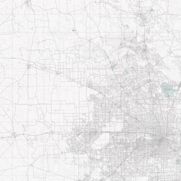 Houston Texas US Map Vector City Plan Low Detailed (simple white ...