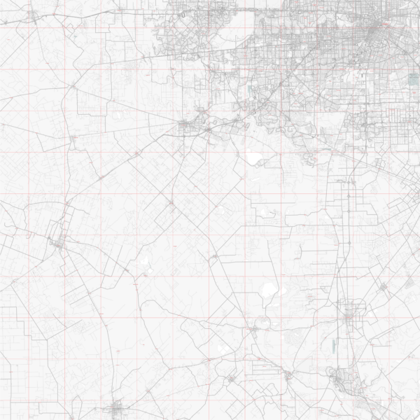 Houston Texas US Map Vector City Plan Low Detailed (simple white ...