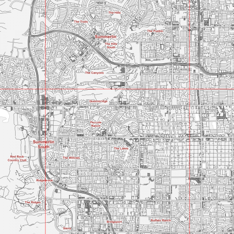 Las Vegas Nevada US Map Vector City Plan Low Detailed (simple white ...