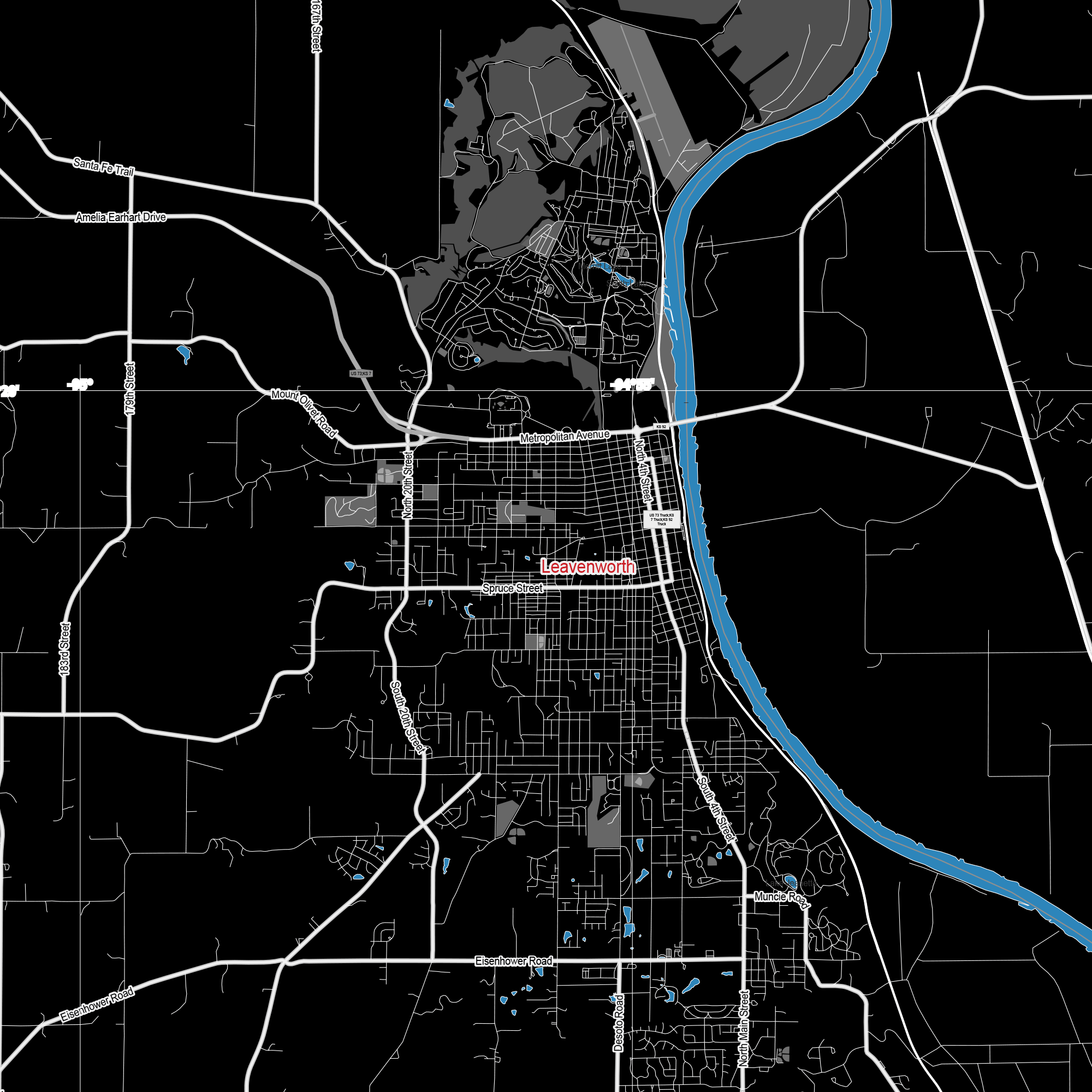 Kansas City Missouri US editable layered PDF Vector Map – Maps in ...