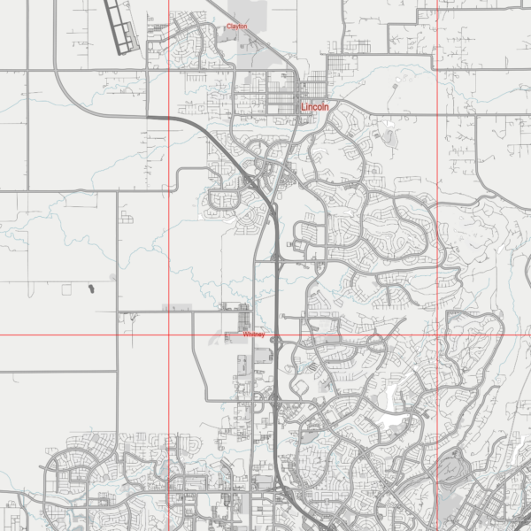 Sacramento California US Map Vector City Plan Low Detailed (simple ...