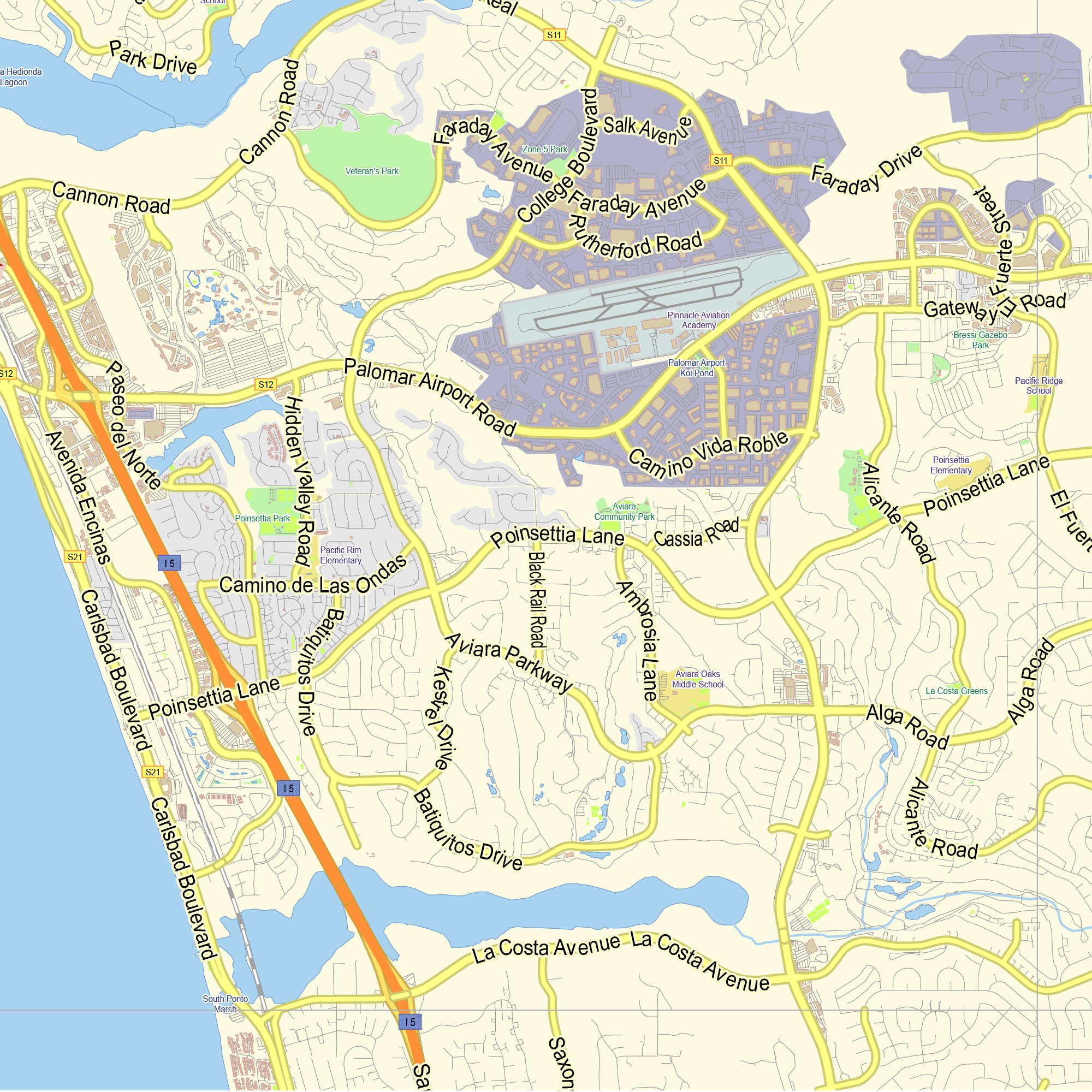 Vista California US editable layered PDF Vector Map – Maps in Vector ...