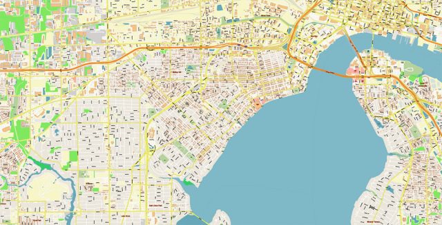 Jacksonville Florida US City Vector Map PDF: Exact High Detailed Urban ...