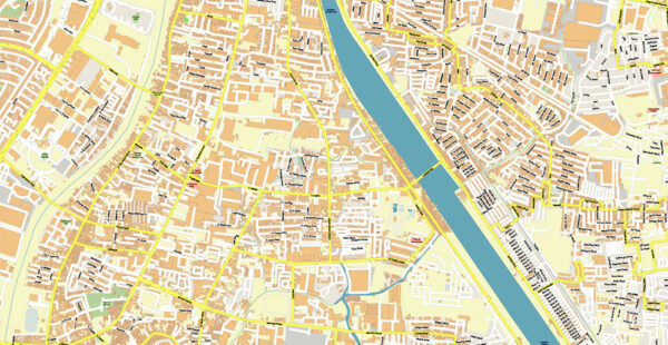 Manila Philippines Map Vector Exact High Detailed City Plan editable ...