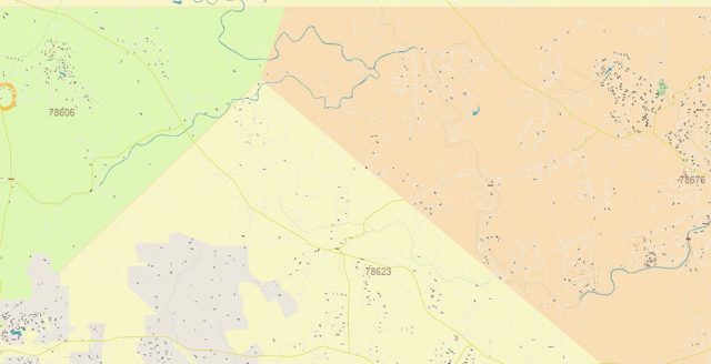 Comal County Texas US New Braunfels PDF Vector Map: Accurate Roads Plan ...