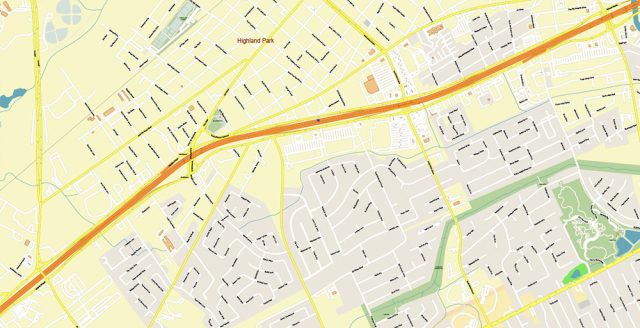 Comal County Texas US New Braunfels PDF Vector Map: Accurate Roads Plan ...