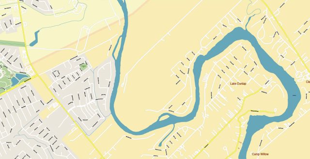 Comal County Texas US New Braunfels PDF Vector Map: Accurate Roads Plan ...