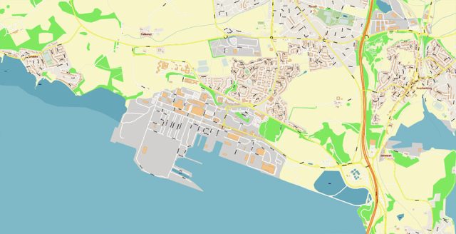 Edinburgh Scotland UK PDF City Vector Map Exact High Detailed editable ...