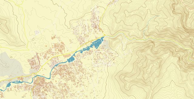 Kabul Afghanistan PDF City Vector Map Exact High Detailed editable ...
