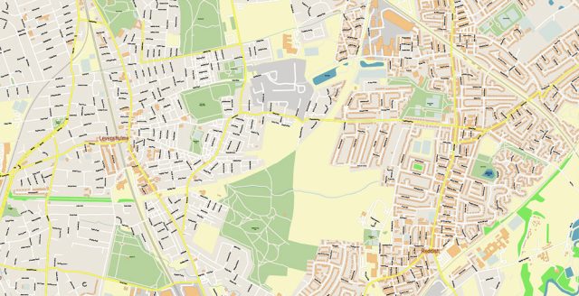 Manchester UK City Vector PDF Map Exact High Detailed editable Adobe ...