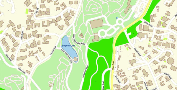 _Singapore all Postcodes 01 City Vector Map Exact High Detailed ...