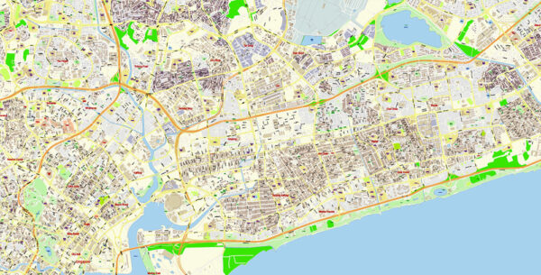Singapore all Postcodes 01 City Vector Map Exact High Detailed editable ...