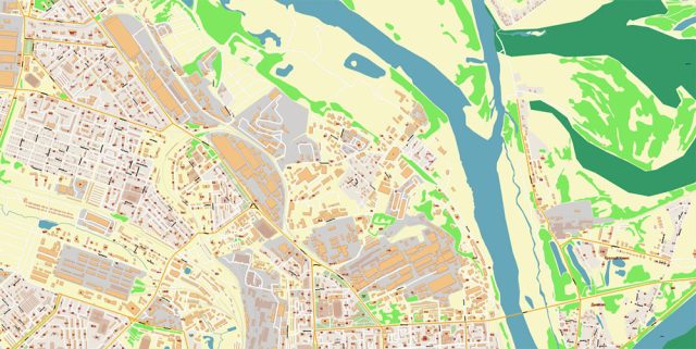 Kirov – Vyiatka Russia Map Vector High Detailed editable Adobe ...