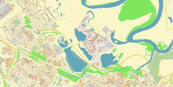 Ryazan Russia Map Vector High Detailed editable Adobe Illustrator in ...