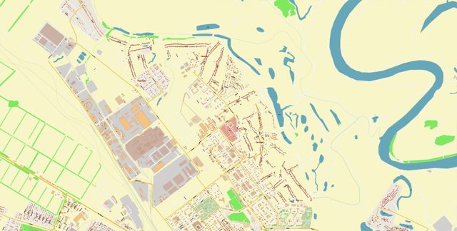 Ryazan Russia Map Vector High Detailed editable Adobe Illustrator in ...